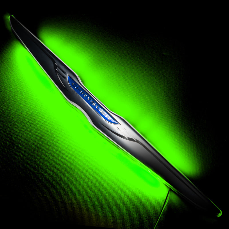 Oracle Chrysler Illuminated LED Sleek Wing - Dual Intensity - Green ...
