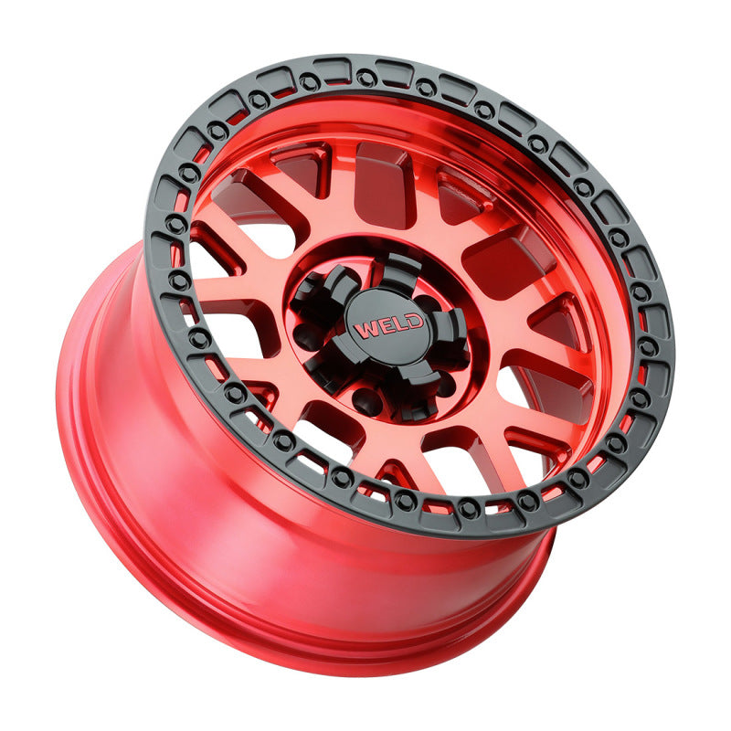 Weld Off-Road W133 17X9 Cinch 5X114.3 5X127 ET-12 BS4.50 Candy Red / S ...