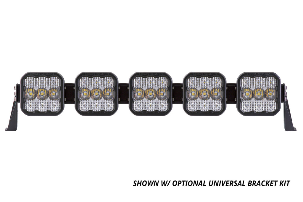 SS5 Pro Universal CrossLink 5-Pod Lightbar Yellow Combo Diode Dynamics ...