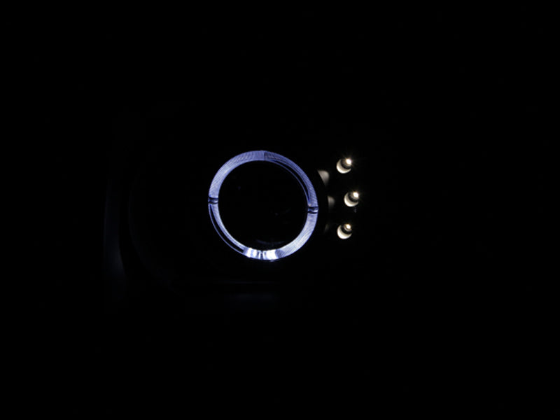 ANZO 2003-2006 Honda Element Projector Headlights w/ Halo Black ...
